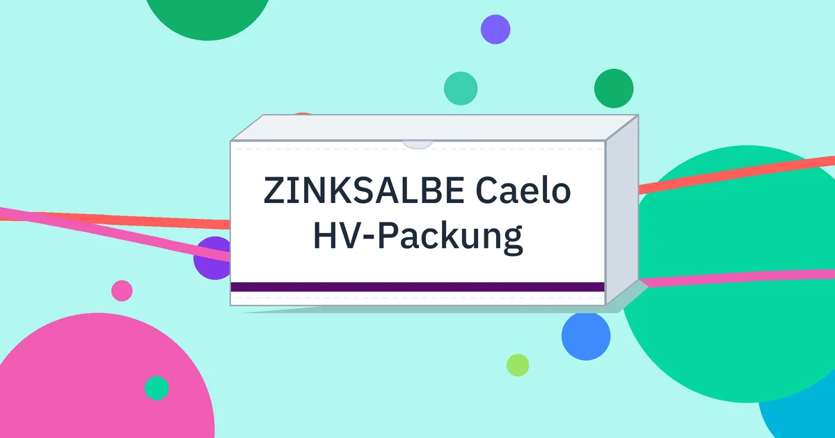 Symbolbild: Packung mit der Aufschrift ZINKSALBE Caelo HV-Packung (PZN 09234544) – Verfügbarkeit und Bezug in Apotheken in Frankfurt am Main