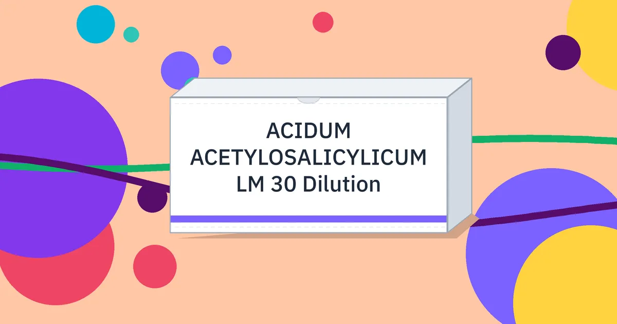 Symbolbild: Packung mit der Aufschrift ACIDUM ACETYLOSALICYLICUM LM 30 Dilution (PZN 13268342) – Verfügbarkeit und Bezug in Apotheken in Frankfurt am Main