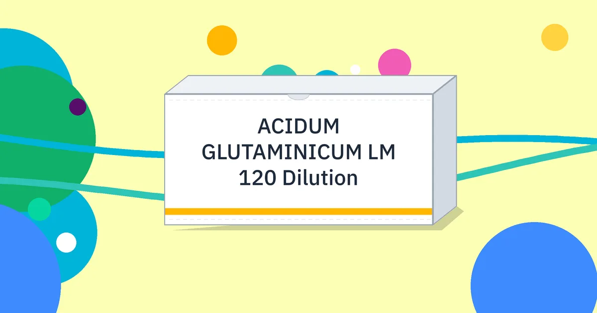 Symbolbild: Packung mit der Aufschrift ACIDUM GLUTAMINICUM LM 120 Dilution (PZN 13277074) – Verfügbarkeit und Bezug in Apotheken in Frankfurt am Main
