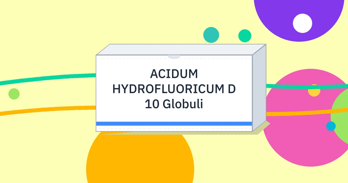 Symbolbild: Packung mit der Aufschrift ACIDUM HYDROFLUORICUM D 10 Globuli (PZN 02891888) – Verfügbarkeit und Bezug in Apotheken in Frankfurt am Main