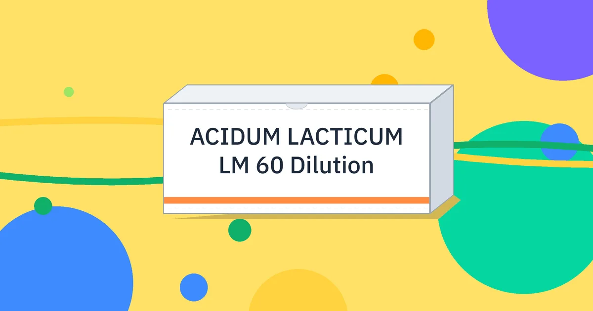 Symbolbild: Packung mit der Aufschrift ACIDUM LACTICUM LM 60 Dilution (PZN 13279742) – Verfügbarkeit und Bezug in Apotheken in Frankfurt am Main