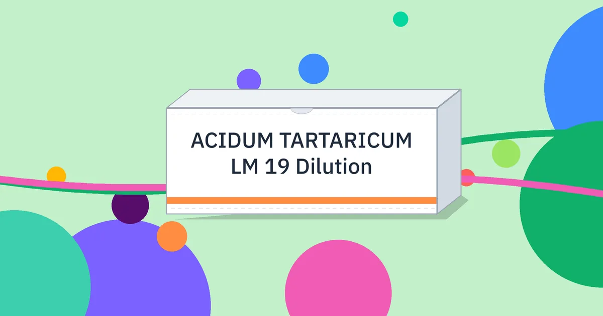Symbolbild: Packung mit der Aufschrift ACIDUM TARTARICUM LM 19 Dilution (PZN 13286825) – Verfügbarkeit und Bezug in Apotheken in Frankfurt am Main