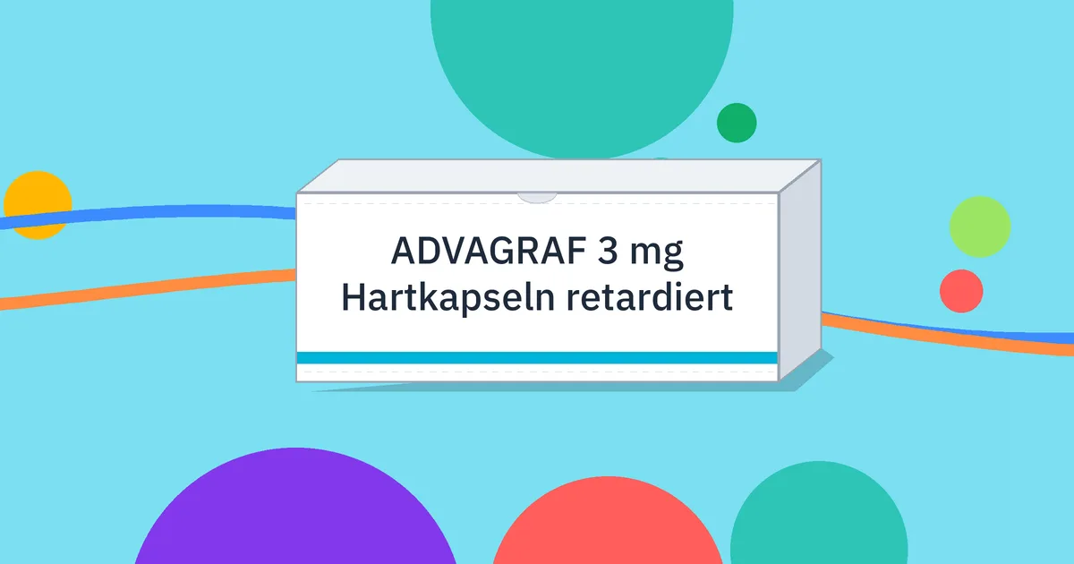 Symbolbild: Packung mit der Aufschrift ADVAGRAF 3 mg Hartkapseln retardiert (PZN 17370729) – Verfügbarkeit und Bezug in Apotheken in Frankfurt am Main