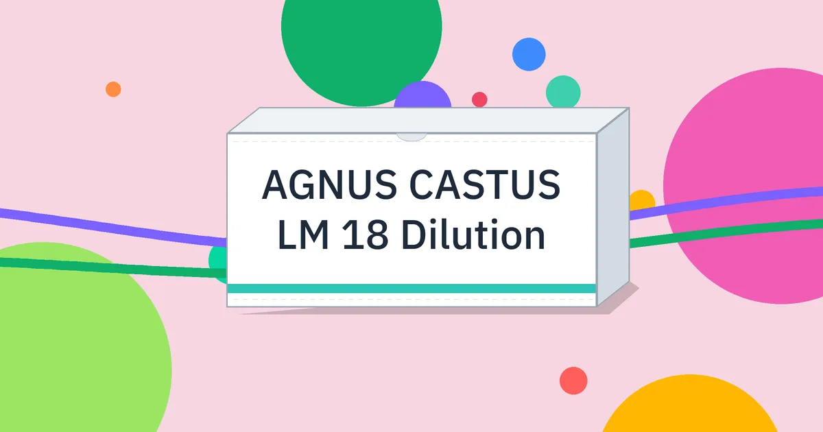 Symbolbild: Packung mit der Aufschrift AGNUS CASTUS LM 18 Dilution (PZN 09650627) – Verfügbarkeit und Bezug in Apotheken in Frankfurt am Main