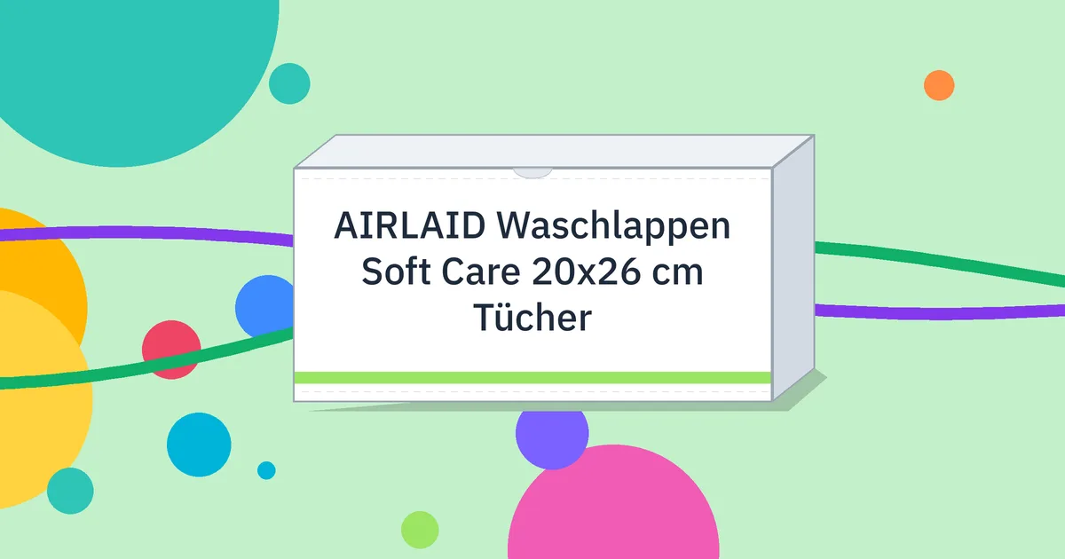 Symbolbild: Packung mit der Aufschrift AIRLAID Waschlappen Soft Care 20x26 cm Tücher (PZN 06590793) – Verfügbarkeit und Bezug in Apotheken in Frankfurt am Main