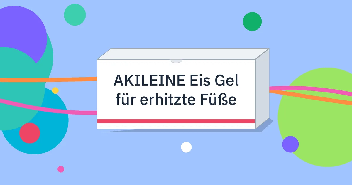 Symbolbild: Packung mit der Aufschrift AKILEINE Eis Gel für erhitzte Füße (PZN 19430401) – Verfügbarkeit und Bezug in Apotheken in Frankfurt am Main