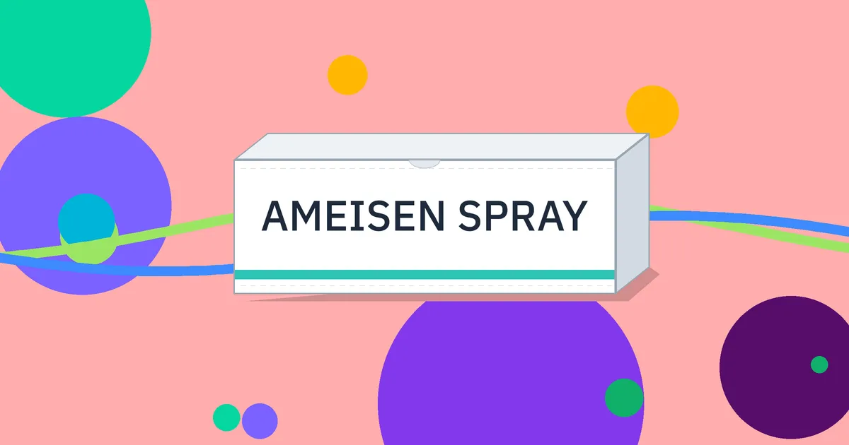 Symbolbild: Packung mit der Aufschrift AMEISEN SPRAY (PZN 11857436) – Verfügbarkeit und Bezug in Apotheken in Frankfurt am Main