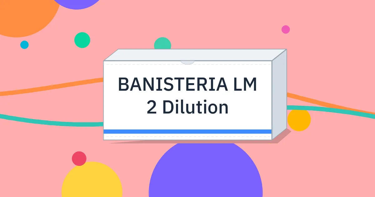 Symbolbild: Packung mit der Aufschrift BANISTERIA LM 2 Dilution (PZN 13375434) – Verfügbarkeit und Bezug in Apotheken in Frankfurt am Main