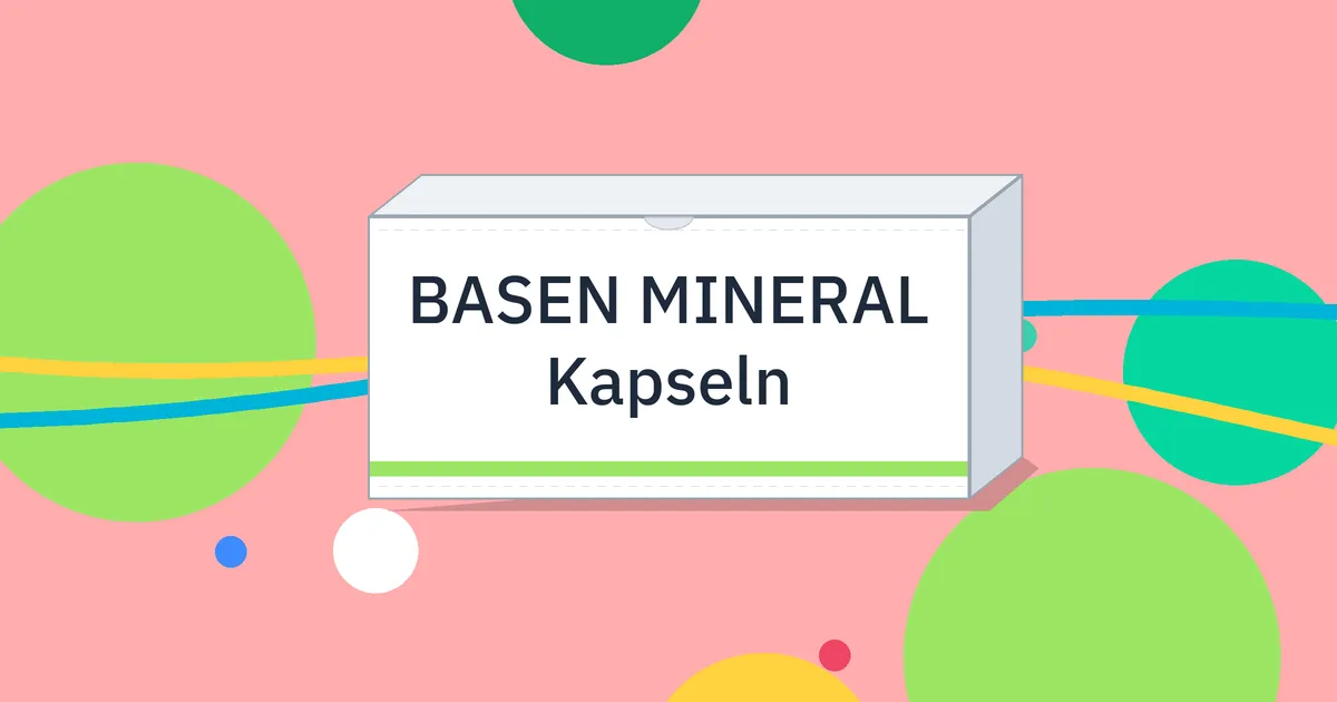 Symbolbild: Packung mit der Aufschrift BASEN MINERAL Kapseln (PZN 18458805) – Verfügbarkeit und Bezug in Apotheken in Frankfurt am Main
