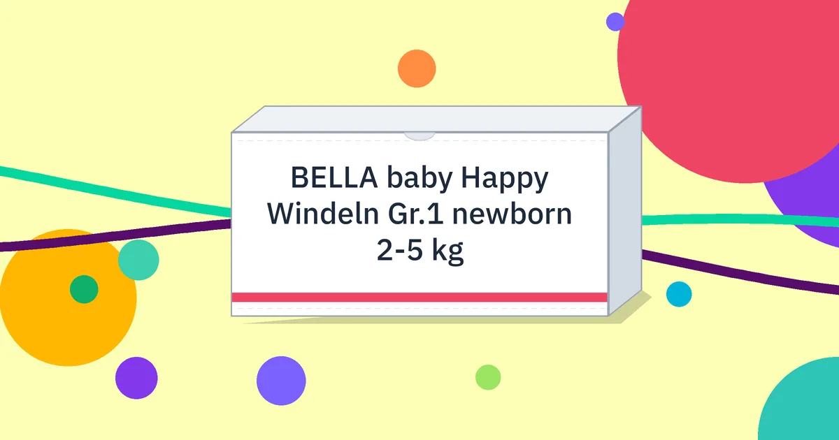 Symbolbild: Packung mit der Aufschrift BELLA baby Happy Windeln Gr.1 newborn 2-5 kg (PZN 18816050) – Verfügbarkeit und Bezug in Apotheken in Frankfurt am Main