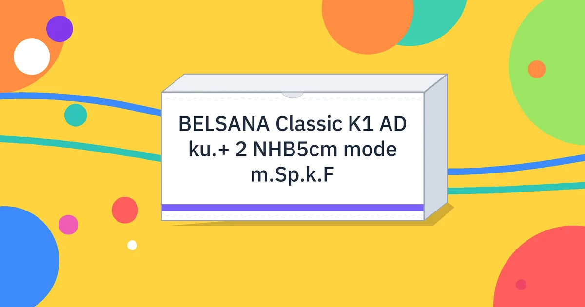 Symbolbild: Packung mit der Aufschrift BELSANA Classic K1 AD ku.+ 2 NHB5cm mode m.Sp.k.F (PZN 19255085) – Verfügbarkeit und Bezug in Apotheken in Frankfurt am Main