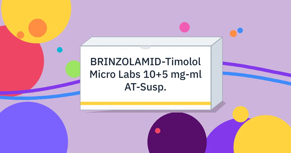 Symbolbild: Packung mit der Aufschrift BRINZOLAMID-Timolol Micro Labs 10+5 mg-ml AT-Susp. (PZN 19898937) – Verfügbarkeit und Bezug in Apotheken in Frankfurt am Main