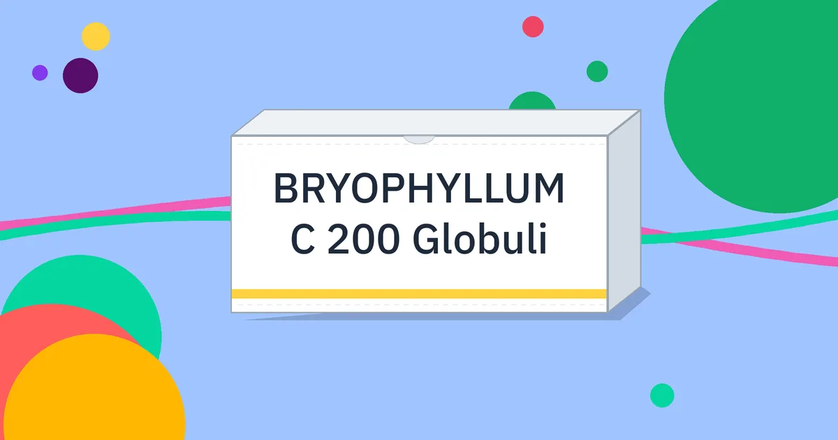 Symbolbild: Packung mit der Aufschrift BRYOPHYLLUM C 200 Globuli (PZN 16689512) – Verfügbarkeit und Bezug in Apotheken in Frankfurt am Main