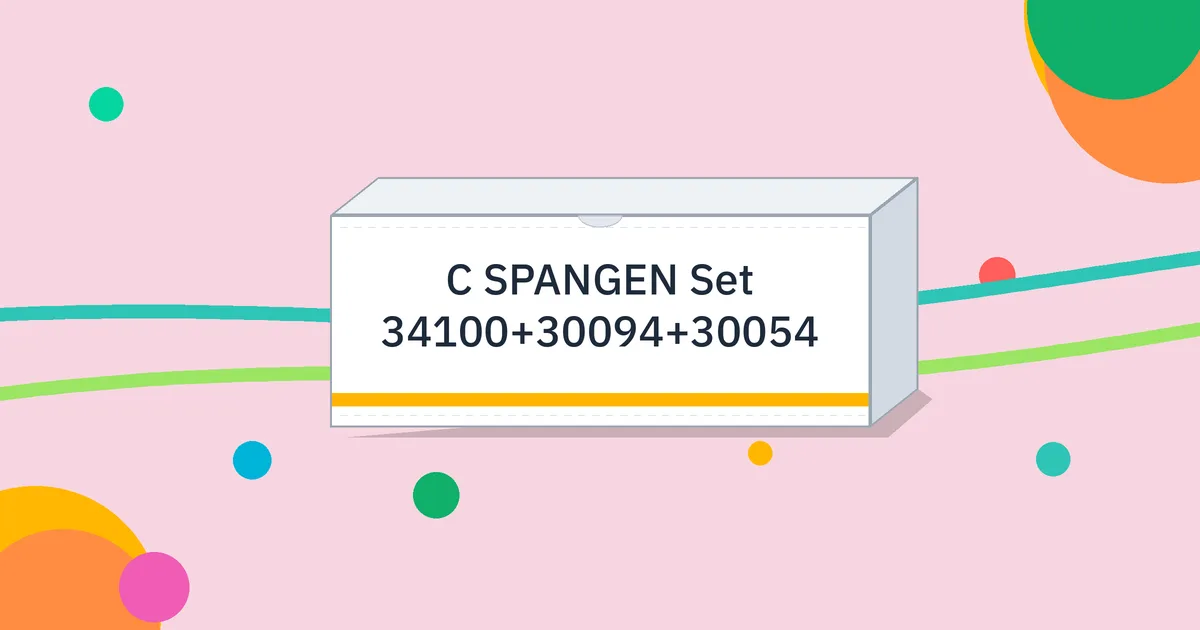 Symbolbild: Packung mit der Aufschrift C SPANGEN Set 34100+30094+30054 (PZN 01454482) – Verfügbarkeit und Bezug in Apotheken in Frankfurt am Main