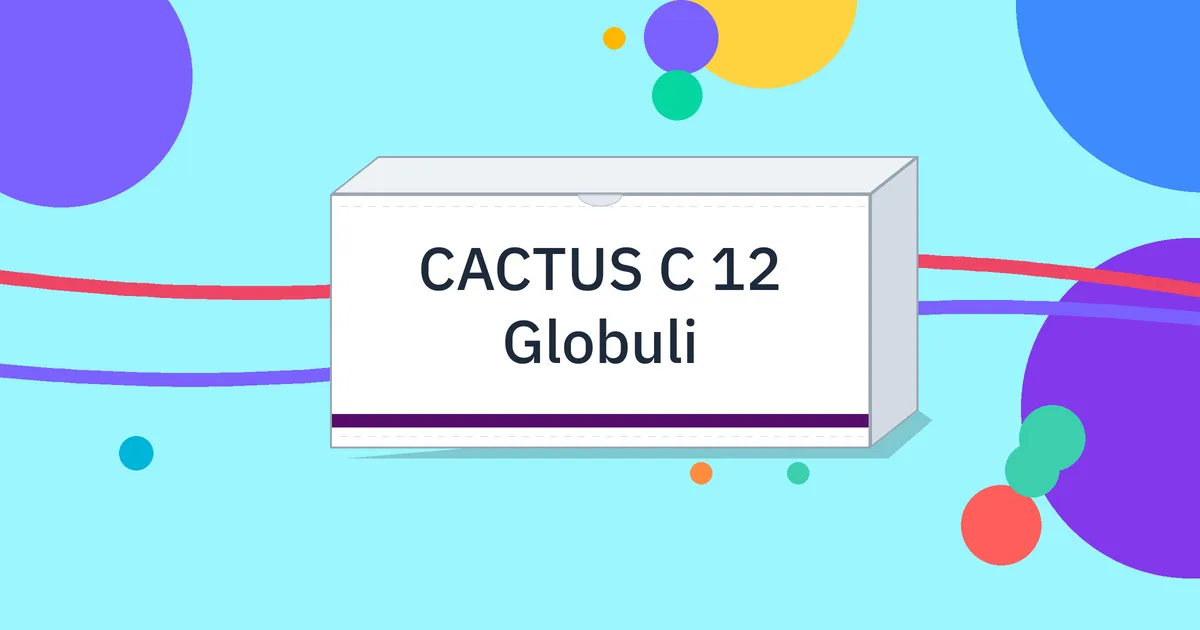 Symbolbild: Packung mit der Aufschrift CACTUS C 12 Globuli (PZN 07455229) – Verfügbarkeit und Bezug in Apotheken in Frankfurt am Main