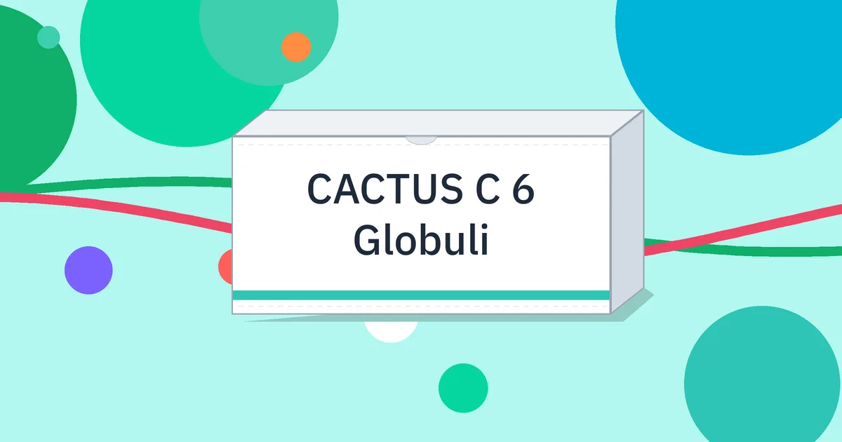 Symbolbild: Packung mit der Aufschrift CACTUS C 6 Globuli (PZN 07455235) – Verfügbarkeit und Bezug in Apotheken in Frankfurt am Main