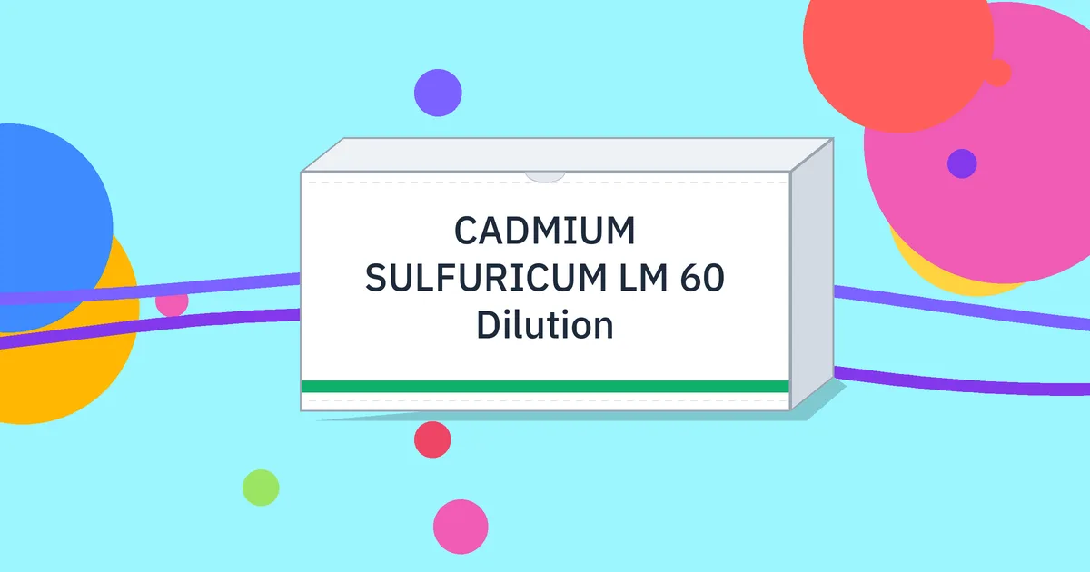 Symbolbild: Packung mit der Aufschrift CADMIUM SULFURICUM LM 60 Dilution (PZN 12798948) – Verfügbarkeit und Bezug in Apotheken in Frankfurt am Main