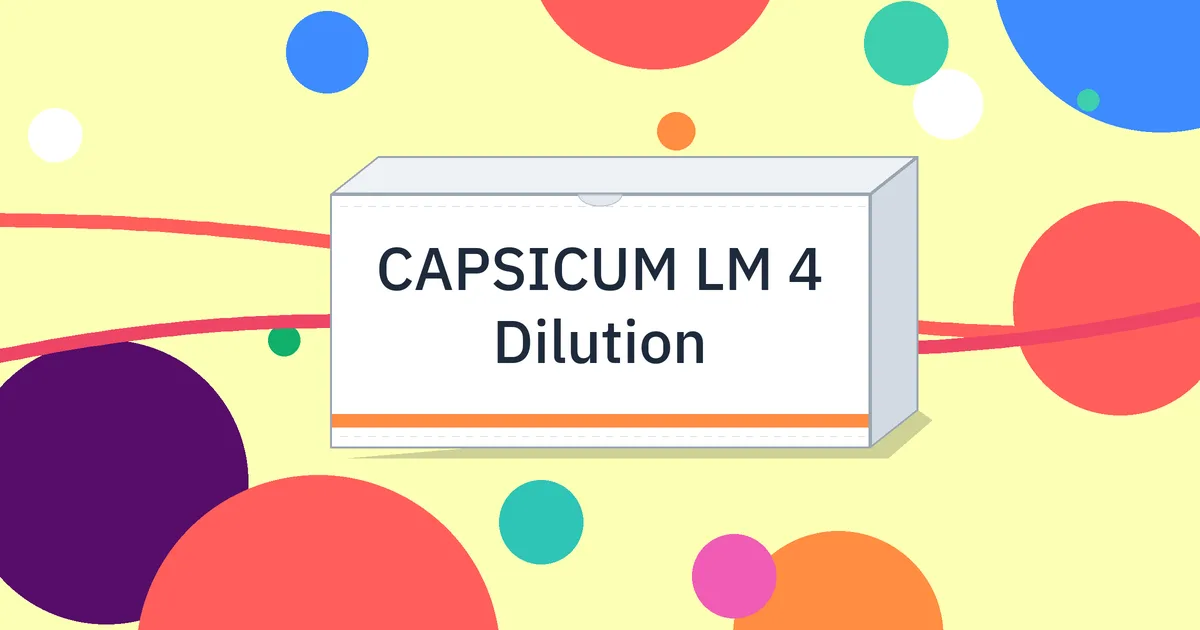 Symbolbild: Packung mit der Aufschrift CAPSICUM LM 4 Dilution (PZN 12808546) – Verfügbarkeit und Bezug in Apotheken in Frankfurt am Main