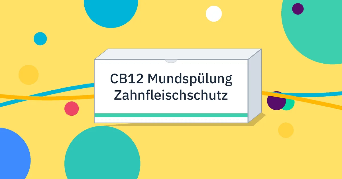 Symbolbild: Packung mit der Aufschrift CB12 Mundspülung Zahnfleischschutz (PZN 19359896) – Verfügbarkeit und Bezug in Apotheken in Frankfurt am Main