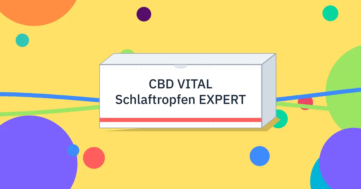 Symbolbild: Packung mit der Aufschrift CBD VITAL Schlaftropfen EXPERT (PZN 18094757) – Verfügbarkeit und Bezug in Apotheken in Frankfurt am Main