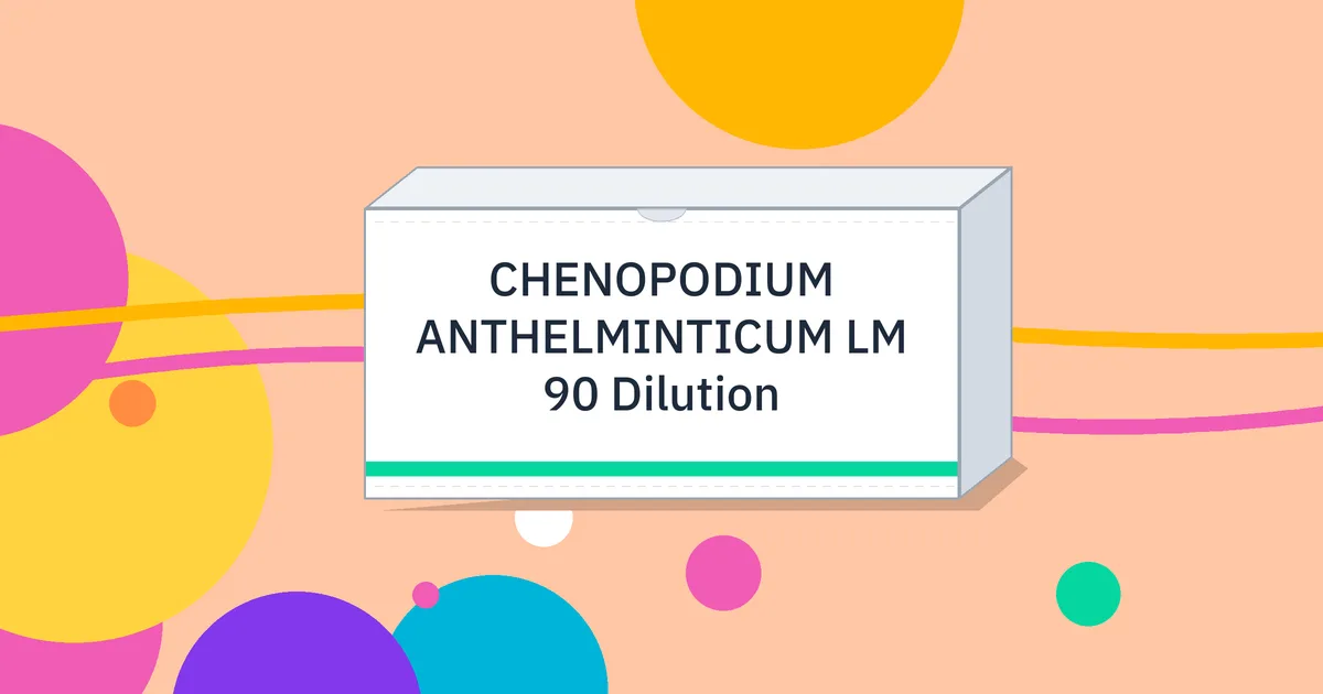 Symbolbild: Packung mit der Aufschrift CHENOPODIUM ANTHELMINTICUM LM 90 Dilution (PZN 13441102) – Verfügbarkeit und Bezug in Apotheken in Frankfurt am Main