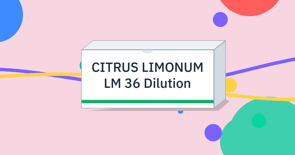 Symbolbild: Packung mit der Aufschrift CITRUS LIMONUM LM 36 Dilution (PZN 13447122) – Verfügbarkeit und Bezug in Apotheken in Frankfurt am Main