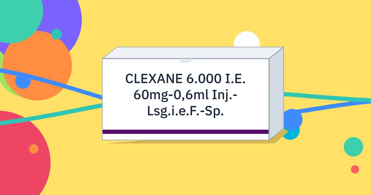 Symbolbild: Packung mit der Aufschrift CLEXANE 6.000 I.E. 60mg-0,6ml Inj.-Lsg.i.e.F.-Sp. (PZN 13567079) – Verfügbarkeit und Bezug in Apotheken in Frankfurt am Main