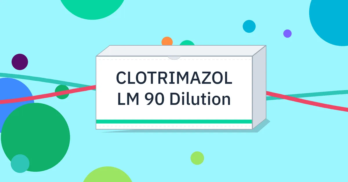 Symbolbild: Packung mit der Aufschrift CLOTRIMAZOL LM 90 Dilution (PZN 12822931) – Verfügbarkeit und Bezug in Apotheken in Frankfurt am Main