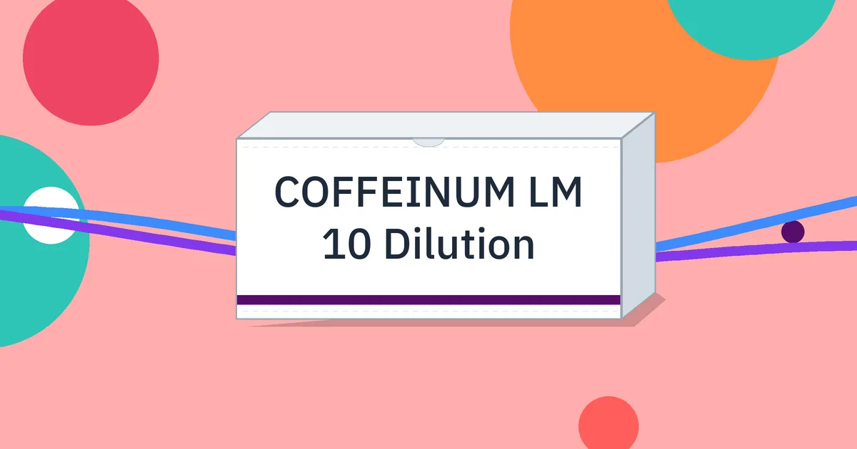 Symbolbild: Packung mit der Aufschrift COFFEINUM LM 10 Dilution (PZN 12831752) – Verfügbarkeit und Bezug in Apotheken in Frankfurt am Main
