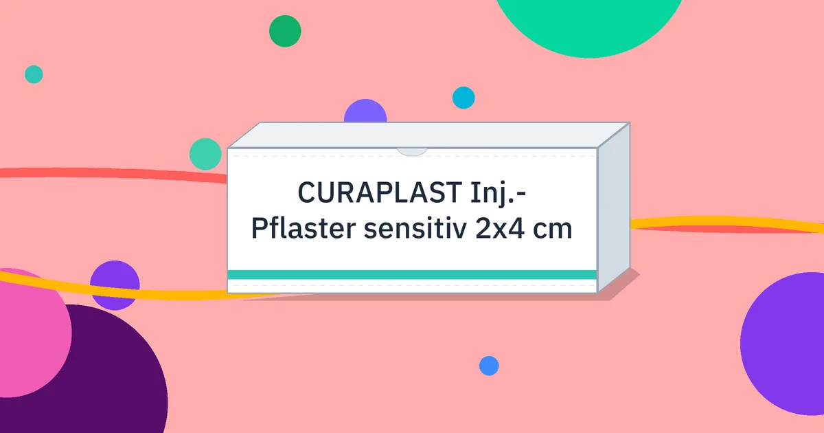 Symbolbild: Packung mit der Aufschrift CURAPLAST Inj.-Pflaster sensitiv 2x4 cm (PZN 07378575) – Verfügbarkeit und Bezug in Apotheken in Frankfurt am Main