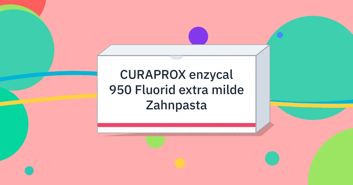 Symbolbild: Packung mit der Aufschrift CURAPROX enzycal 950 Fluorid extra milde Zahnpasta (PZN 08716956) – Verfügbarkeit und Bezug in Apotheken in Frankfurt am Main