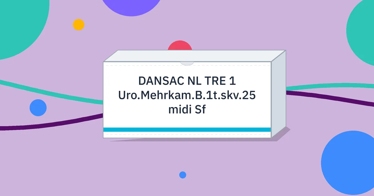 Symbolbild: Packung mit der Aufschrift DANSAC NL TRE 1 Uro.Mehrkam.B.1t.skv.25 midi Sf (PZN 18179525) – Verfügbarkeit und Bezug in Apotheken in Frankfurt am Main