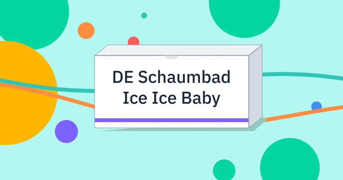 Symbolbild: Packung mit der Aufschrift DE Schaumbad Ice Ice Baby (PZN 19116768) – Verfügbarkeit und Bezug in Apotheken in Frankfurt am Main
