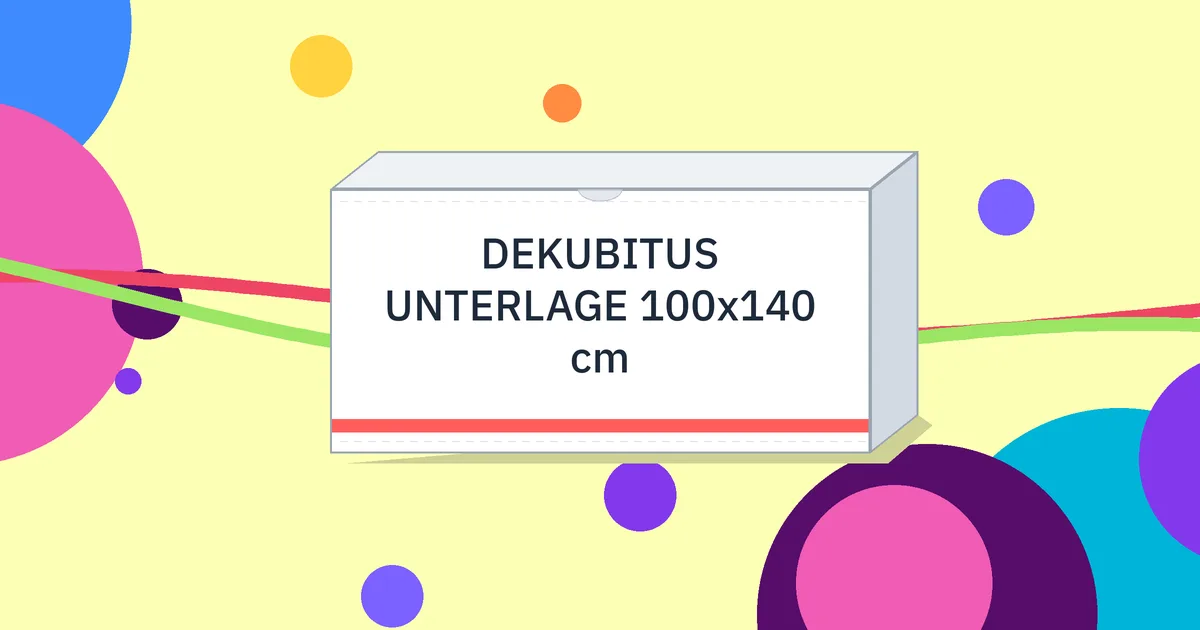 Symbolbild: Packung mit der Aufschrift DEKUBITUS UNTERLAGE 100x140 cm (PZN 03864712) – Verfügbarkeit und Bezug in Apotheken in Frankfurt am Main