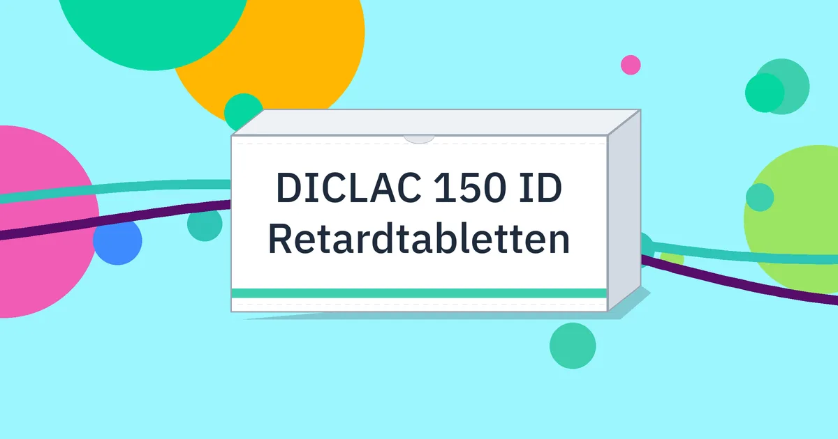 Symbolbild: Packung mit der Aufschrift DICLAC 150 ID Retardtabletten (PZN 07238992) – Verfügbarkeit und Bezug in Apotheken in Frankfurt am Main