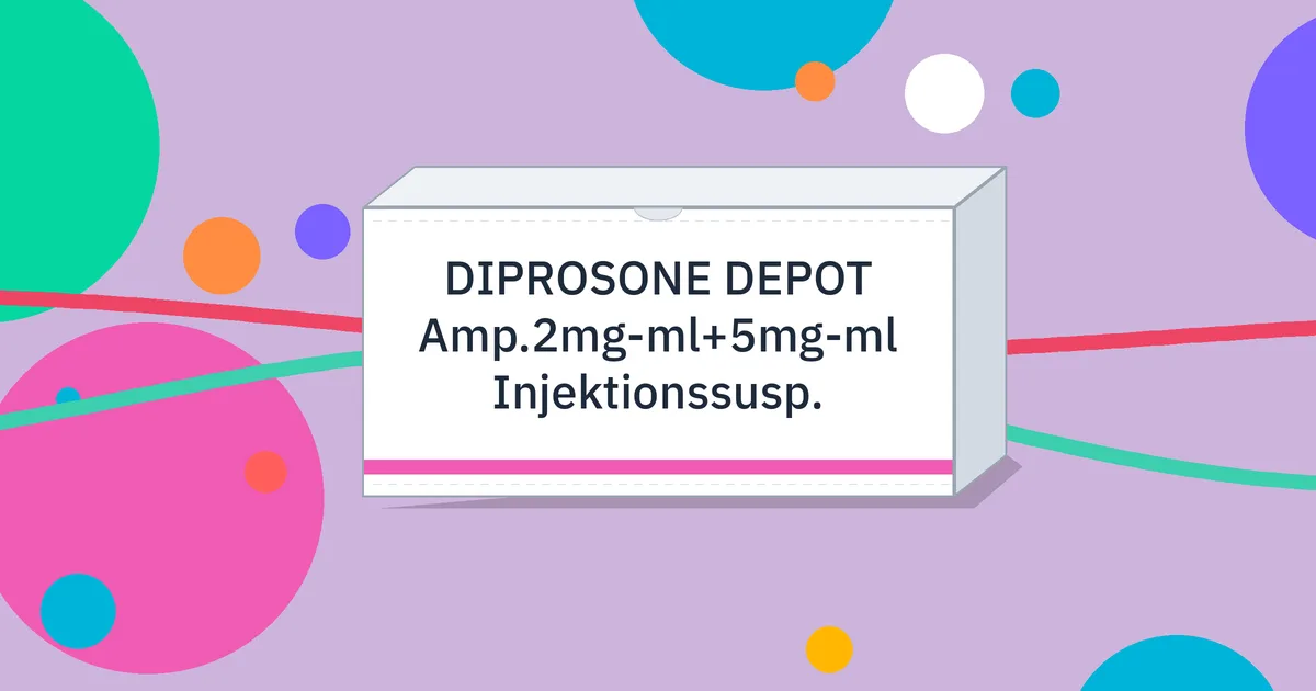 Symbolbild: Packung mit der Aufschrift DIPROSONE DEPOT Amp.2mg-ml+5mg-ml Injektionssusp. (PZN 01950726) – Verfügbarkeit und Bezug in Apotheken in Frankfurt am Main