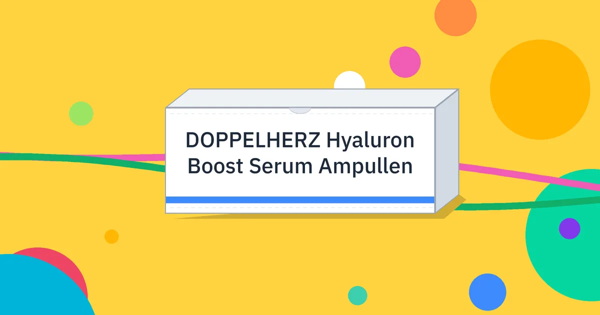 Symbolbild: Packung mit der Aufschrift DOPPELHERZ Hyaluron Boost Serum Ampullen (PZN 16864062) – Verfügbarkeit und Bezug in Apotheken in Frankfurt am Main