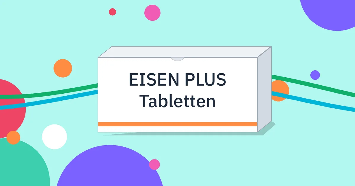 Symbolbild: Packung mit der Aufschrift EISEN PLUS Tabletten (PZN 16389891) – Verfügbarkeit und Bezug in Apotheken in Frankfurt am Main