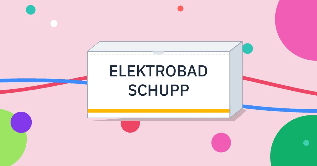 Symbolbild: Packung mit der Aufschrift ELEKTROBAD SCHUPP (PZN 01419184) – Verfügbarkeit und Bezug in Apotheken in Frankfurt am Main