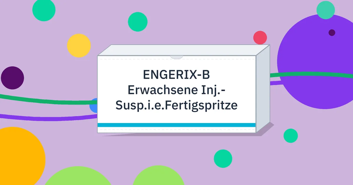 Symbolbild: Packung mit der Aufschrift ENGERIX-B Erwachsene Inj.-Susp.i.e.Fertigspritze (PZN 01018255) – Verfügbarkeit und Bezug in Apotheken in Frankfurt am Main