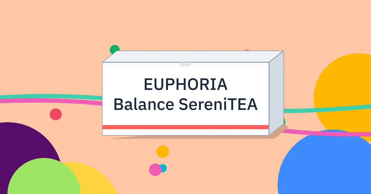 Symbolbild: Packung mit der Aufschrift EUPHORIA Balance SereniTEA (PZN 19525490) – Verfügbarkeit und Bezug in Apotheken in Frankfurt am Main