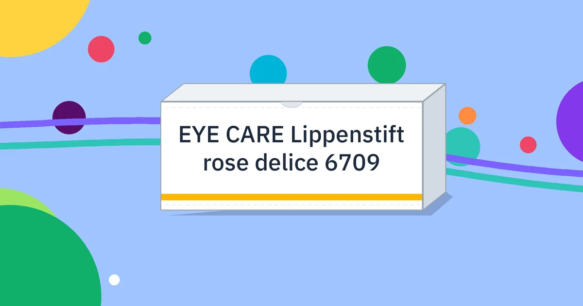 Symbolbild: Packung mit der Aufschrift EYE CARE Lippenstift rose delice 6709 (PZN 19253910) – Verfügbarkeit und Bezug in Apotheken in Frankfurt am Main
