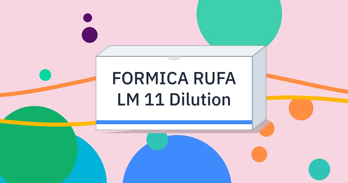 Symbolbild: Packung mit der Aufschrift FORMICA RUFA LM 11 Dilution (PZN 12873986) – Verfügbarkeit und Bezug in Apotheken in Frankfurt am Main
