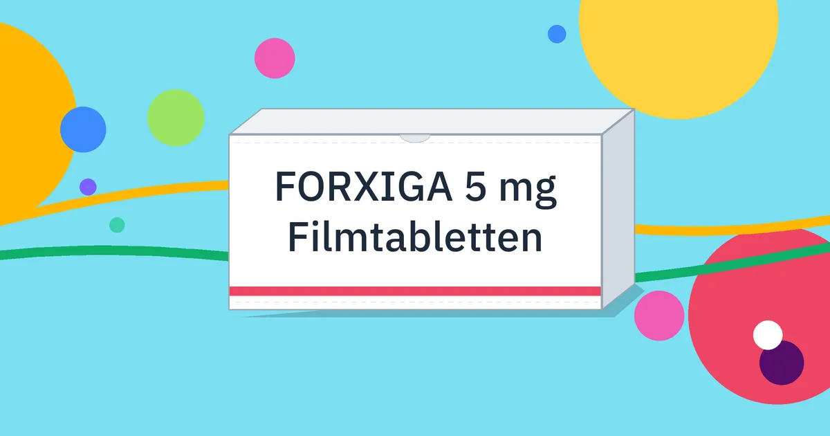 Symbolbild: Packung mit der Aufschrift FORXIGA 5 mg Filmtabletten (PZN 10330224) – Verfügbarkeit und Bezug in Apotheken in Frankfurt am Main