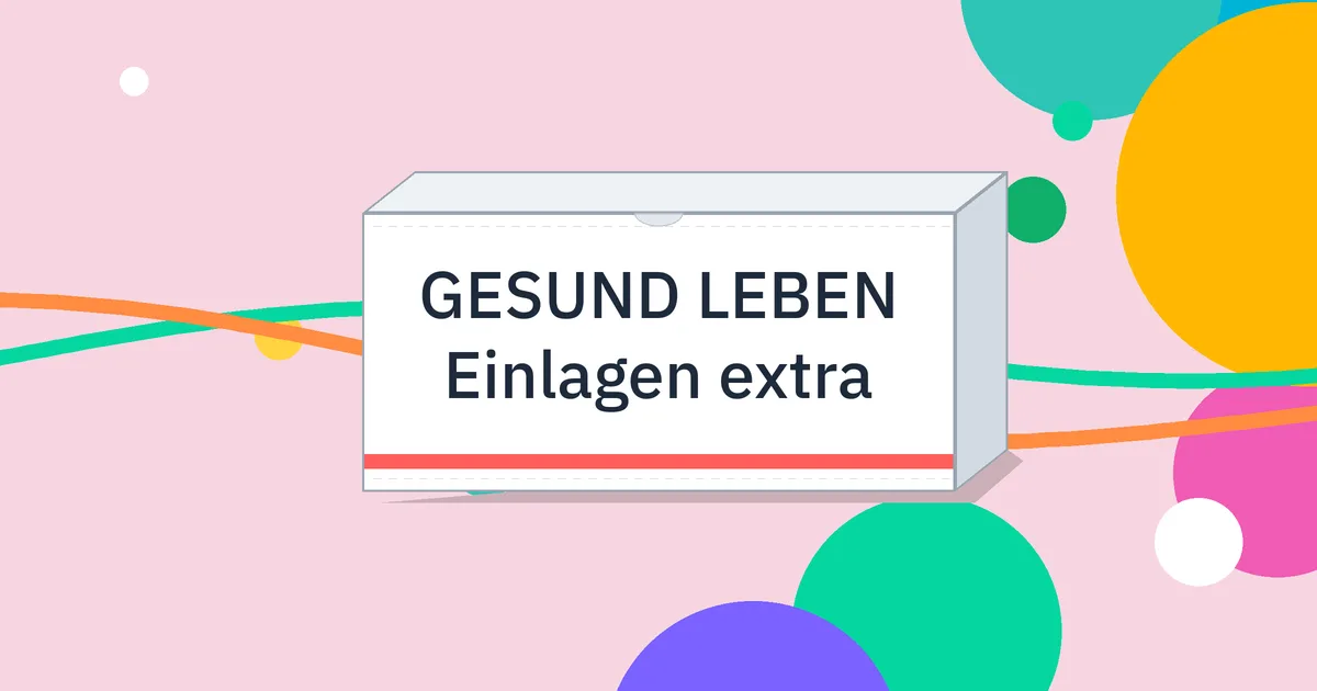 Symbolbild: Packung mit der Aufschrift GESUND LEBEN Einlagen extra (PZN 13343061) – Verfügbarkeit und Bezug in Apotheken in Frankfurt am Main