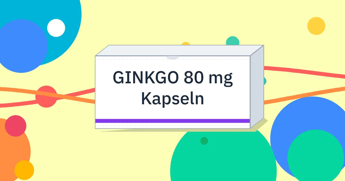 Symbolbild: Packung mit der Aufschrift GINKGO 80 mg Kapseln (PZN 10414501) – Verfügbarkeit und Bezug in Apotheken in Frankfurt am Main
