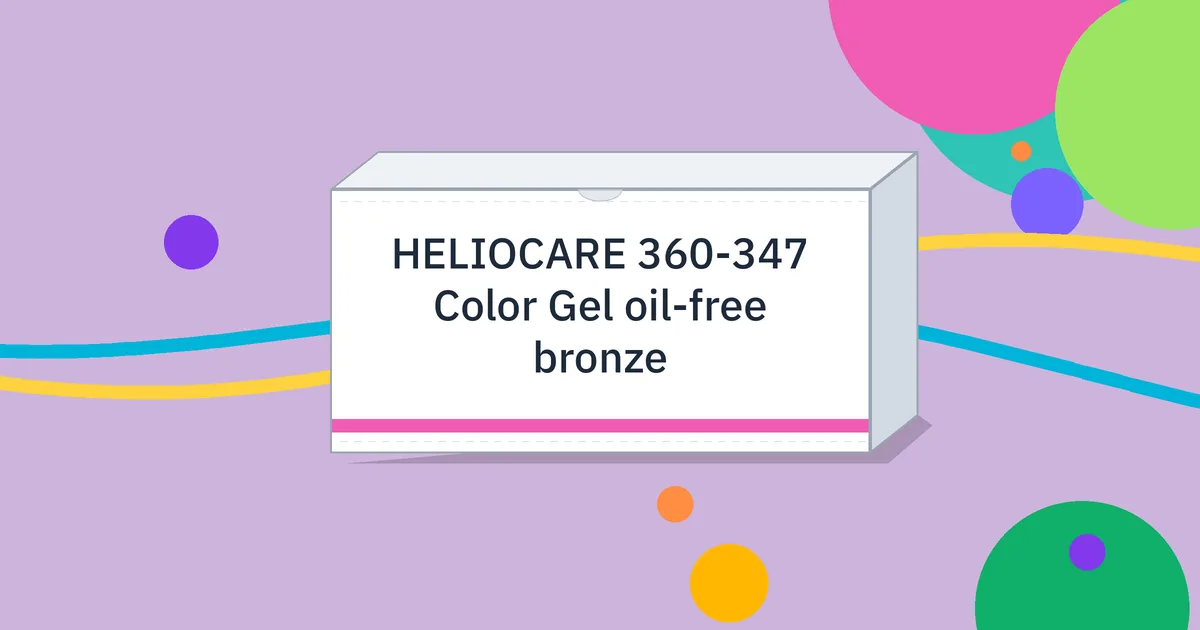 Symbolbild: Packung mit der Aufschrift HELIOCARE 360-347 Color Gel oil-free bronze (PZN 13922304) – Verfügbarkeit und Bezug in Apotheken in Frankfurt am Main