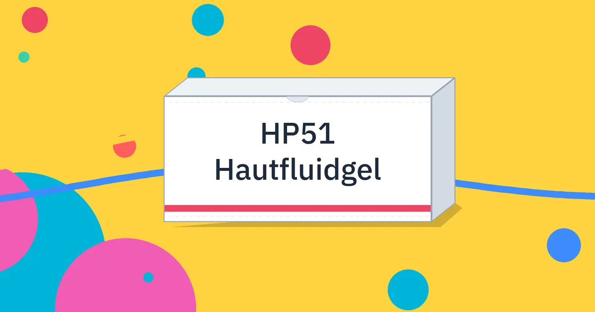 Symbolbild: Packung mit der Aufschrift HP51 Hautfluidgel (PZN 03823765) – Verfügbarkeit und Bezug in Apotheken in Frankfurt am Main