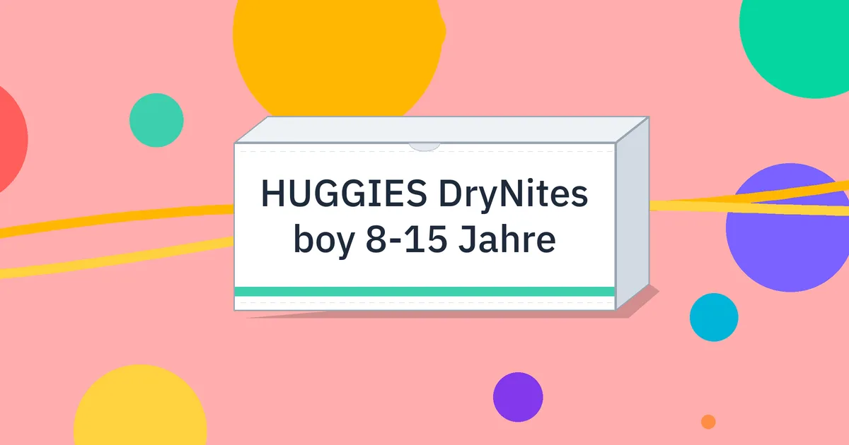 Symbolbild: Packung mit der Aufschrift HUGGIES DryNites boy 8-15 Jahre (PZN 05360128) – Verfügbarkeit und Bezug in Apotheken in Frankfurt am Main