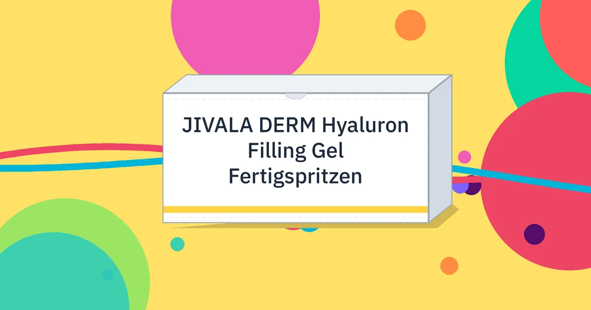 Symbolbild: Packung mit der Aufschrift JIVALA DERM Hyaluron Filling Gel Fertigspritzen (PZN 18889965) – Verfügbarkeit und Bezug in Apotheken in Frankfurt am Main